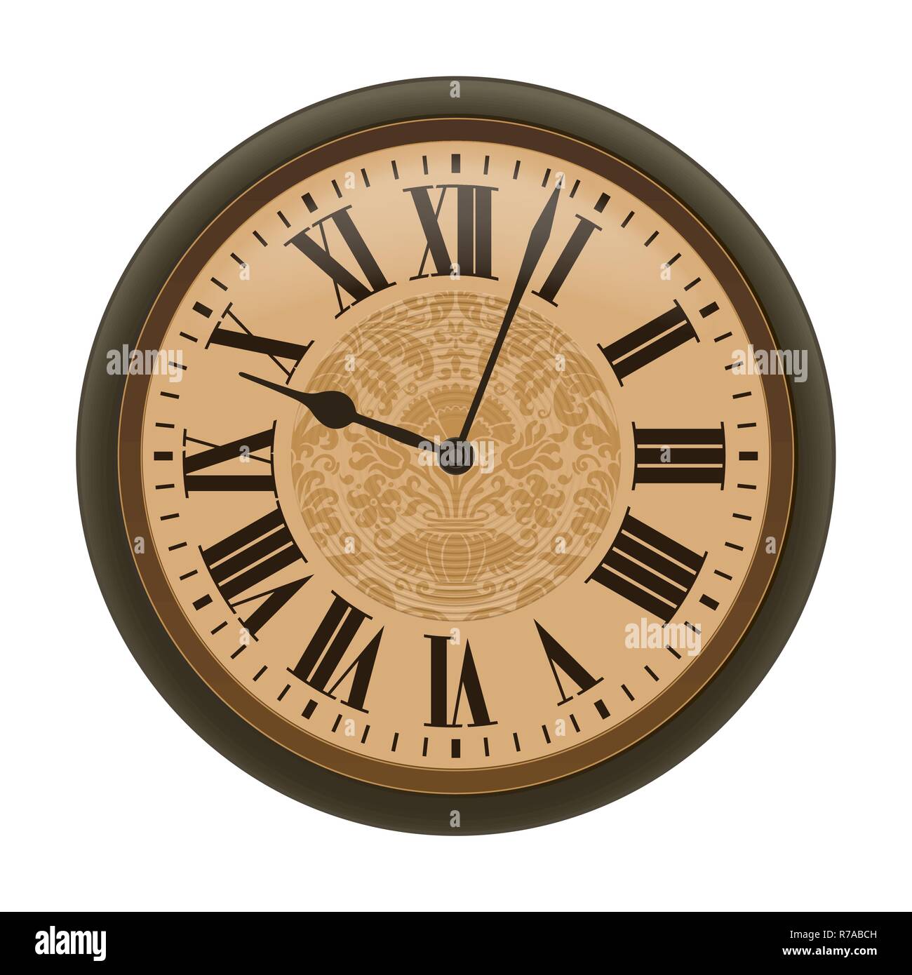 Clock. Vector illustration isolated on white background Stock Vector ...