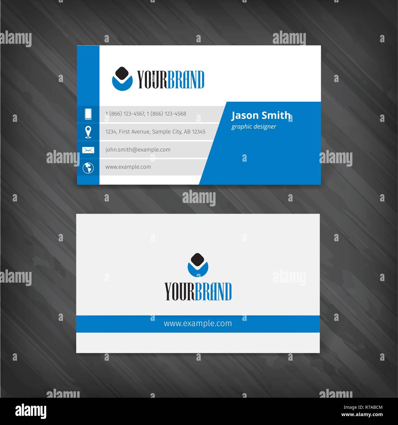 Business branding card vector vectors hi-res stock photography and ...