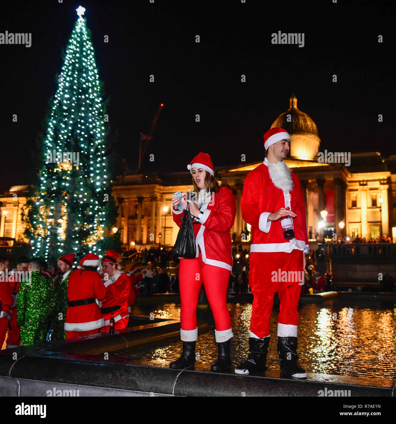Dressed As Santa Claus Elves High Resolution Stock Photography and ...