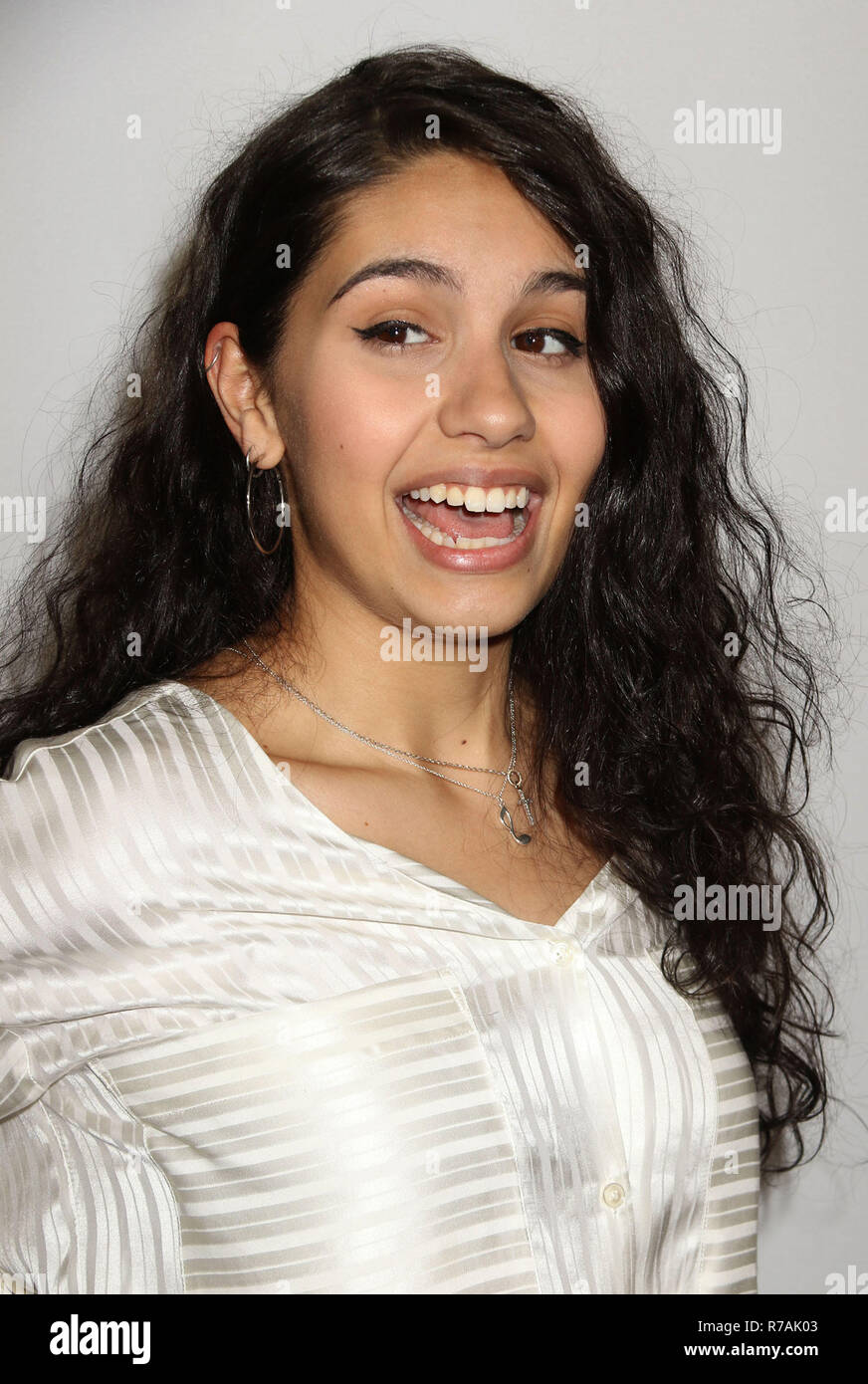 New York City, New York, USA. 7th Dec, 2018. Singer ALESSIA CARA ...