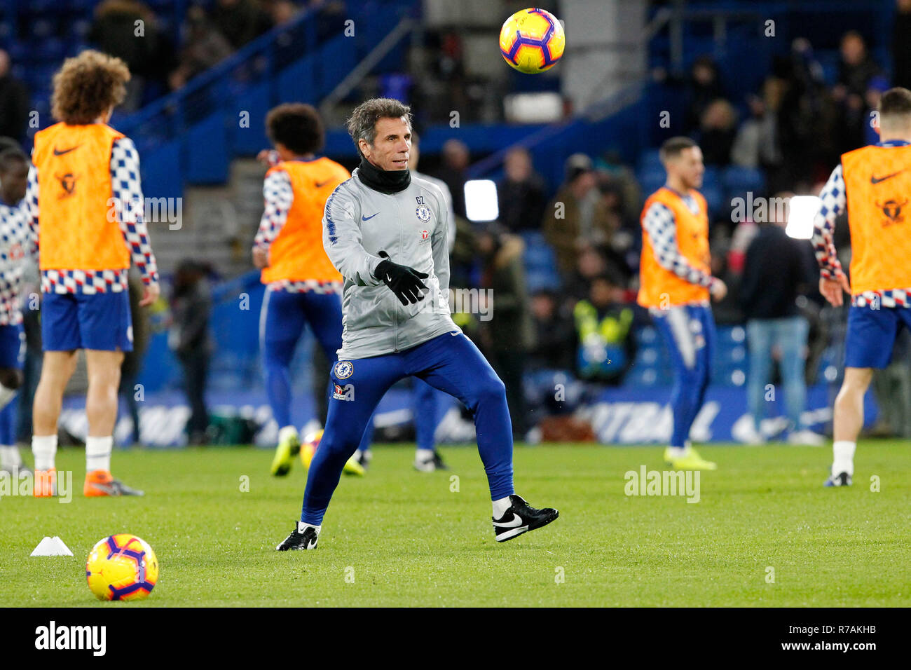 Chelsea FC Assistant manager Gianfranco Zola seen during the Premier ...