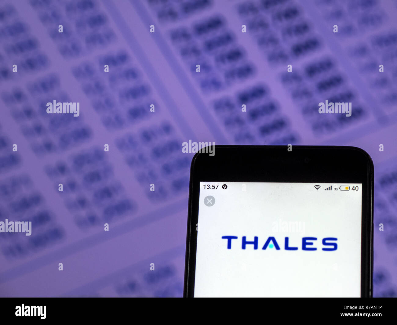 Thales logo hi-res stock photography and images - Alamy