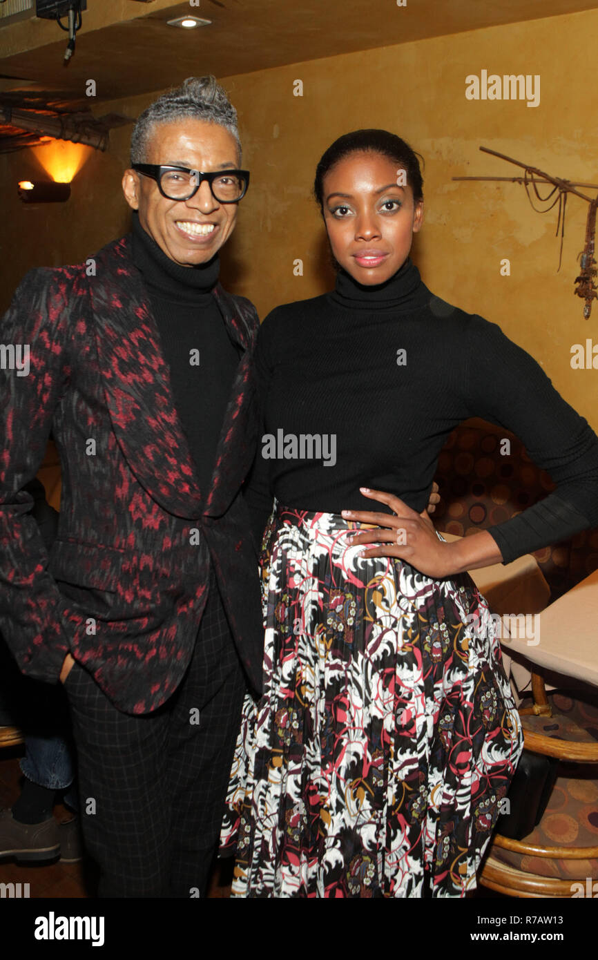 New York, NY, USA. 8th Dec, 2018. (L-R) Designer b. Michaels and ...
