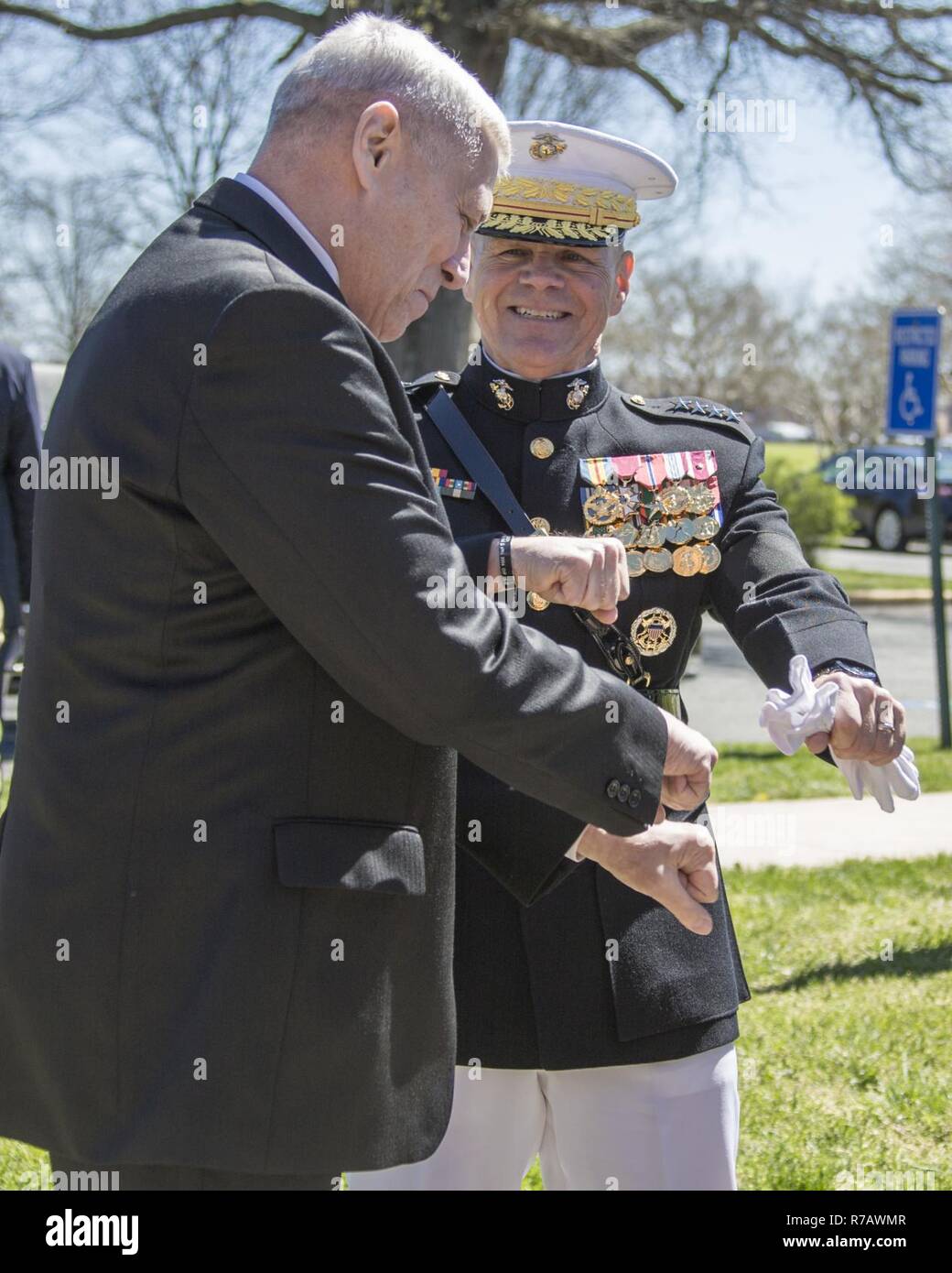 Commandant of the Marine Corps Gen. Robert B. Neller speaks with ...
