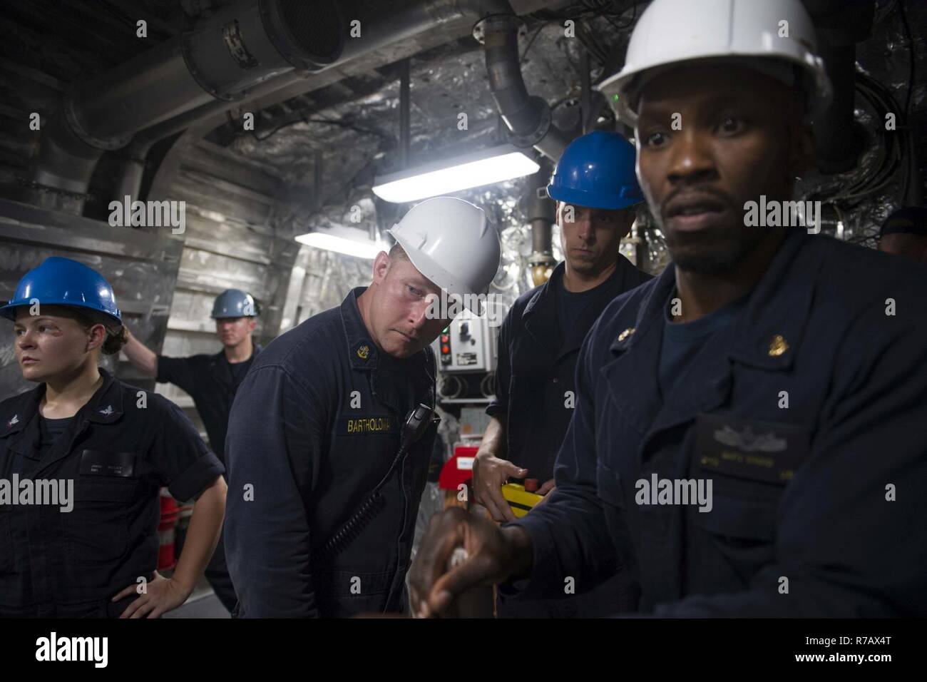 CHANGI NAVAL BASE, Singapore (April 9, 2017) Sailors aboard littoral ...