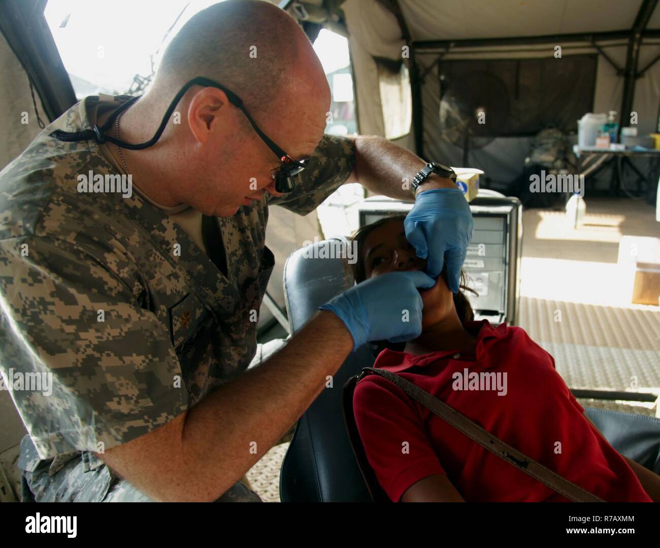 Maj. Colton Douglas, with the Utah Army National Guard Medical Command ...