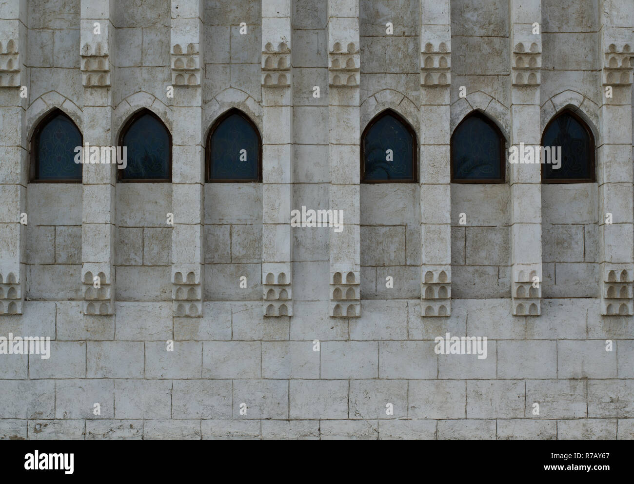 Architectural elements of Mosque El Mustafa in Sharm El Sheikh Stock ...