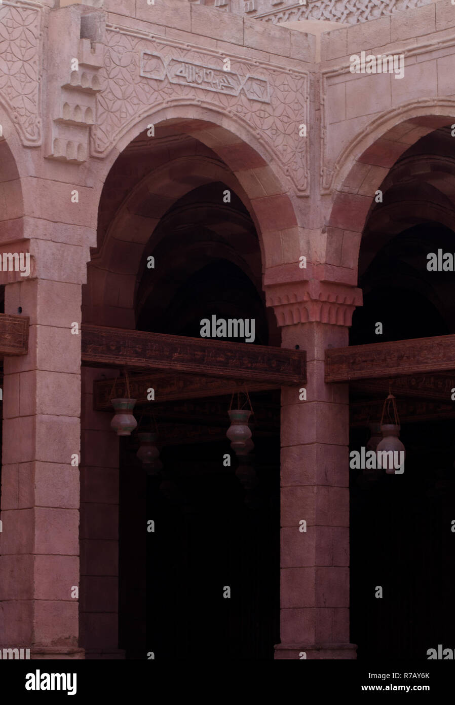 Architectural elements of Mosque El Mustafa in Sharm El Sheikh Stock ...