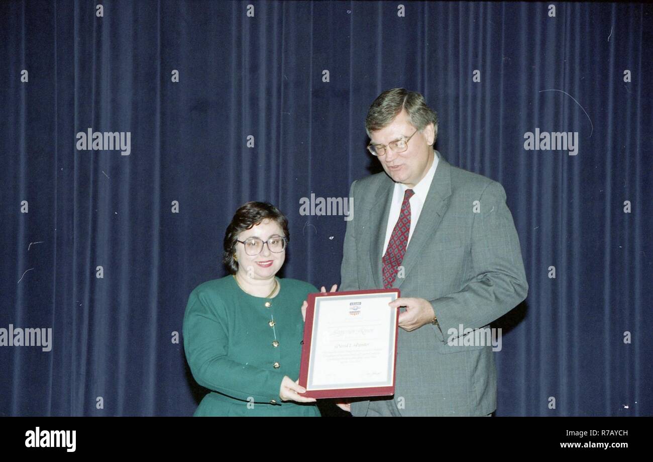 woman accepting award Stock Photo - Alamy