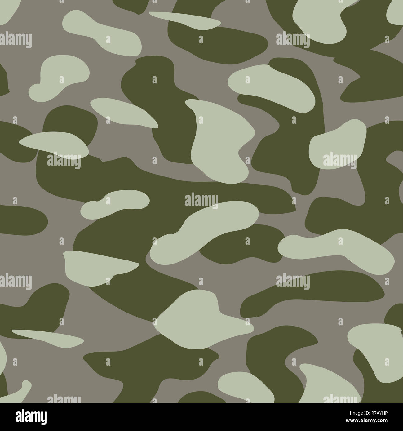 Camouflage pattern background seamless vector illustration. Classic ...