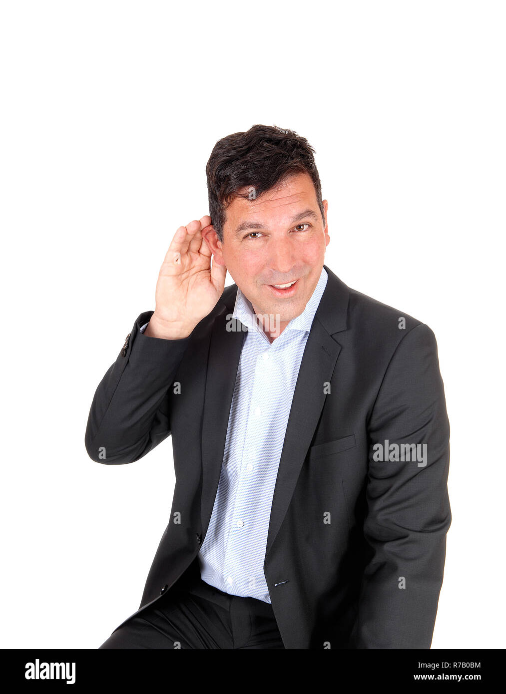 Whisper ear suit hi-res stock photography and images - Alamy