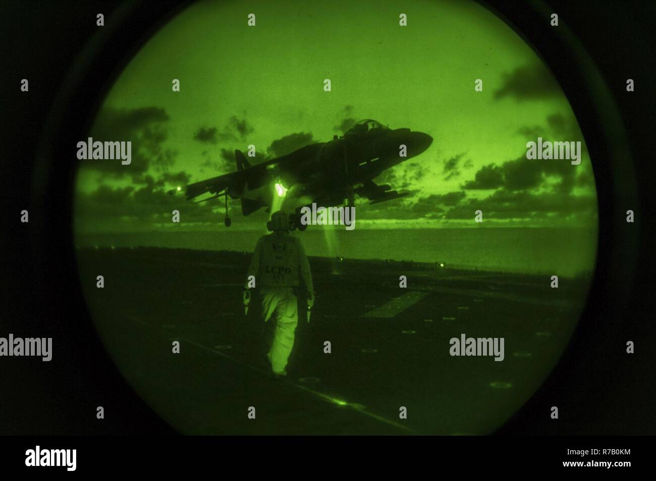 SOUTH CHINA SEA (April 12, 2017) An AV-8B Harrier, assigned to the ...