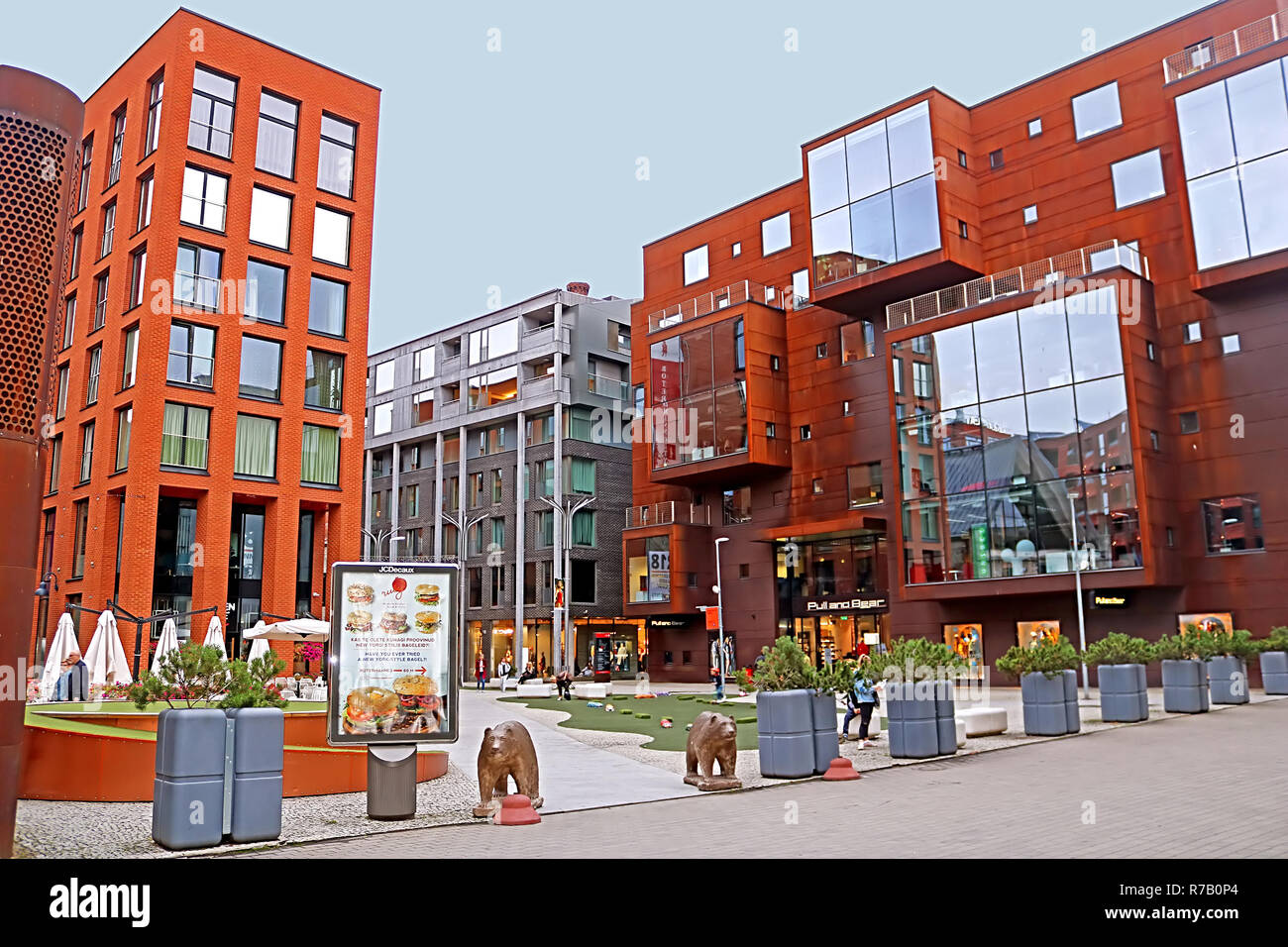 TALLINN, ESTONIA - AUGUST 29, 2018: Scandinavian architecture of ...