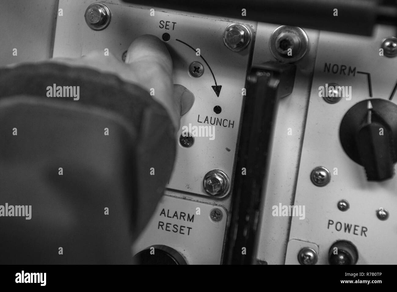Icbm launch control center Black and White Stock Photos & Images - Alamy