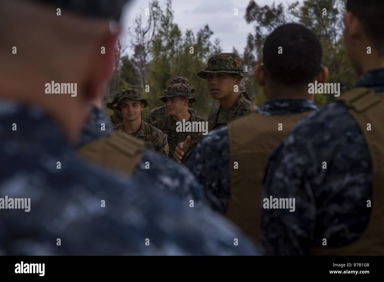 U.S. Marine Corps Sgt. Keoni Nakapaahu, Section Leader, initially ...