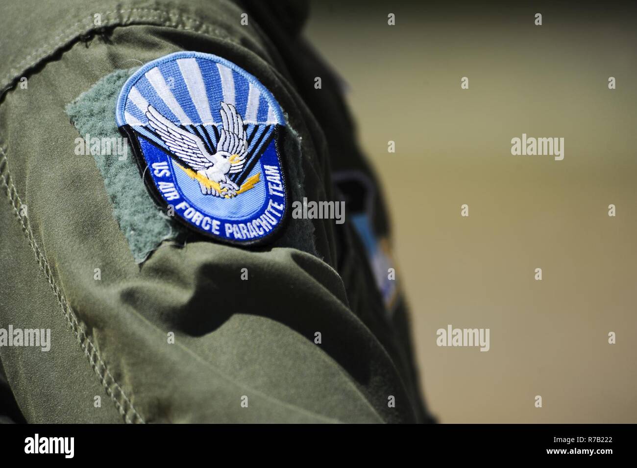 The U.S. Air Force Parachute Team, the Wings of Blue, consists of ...