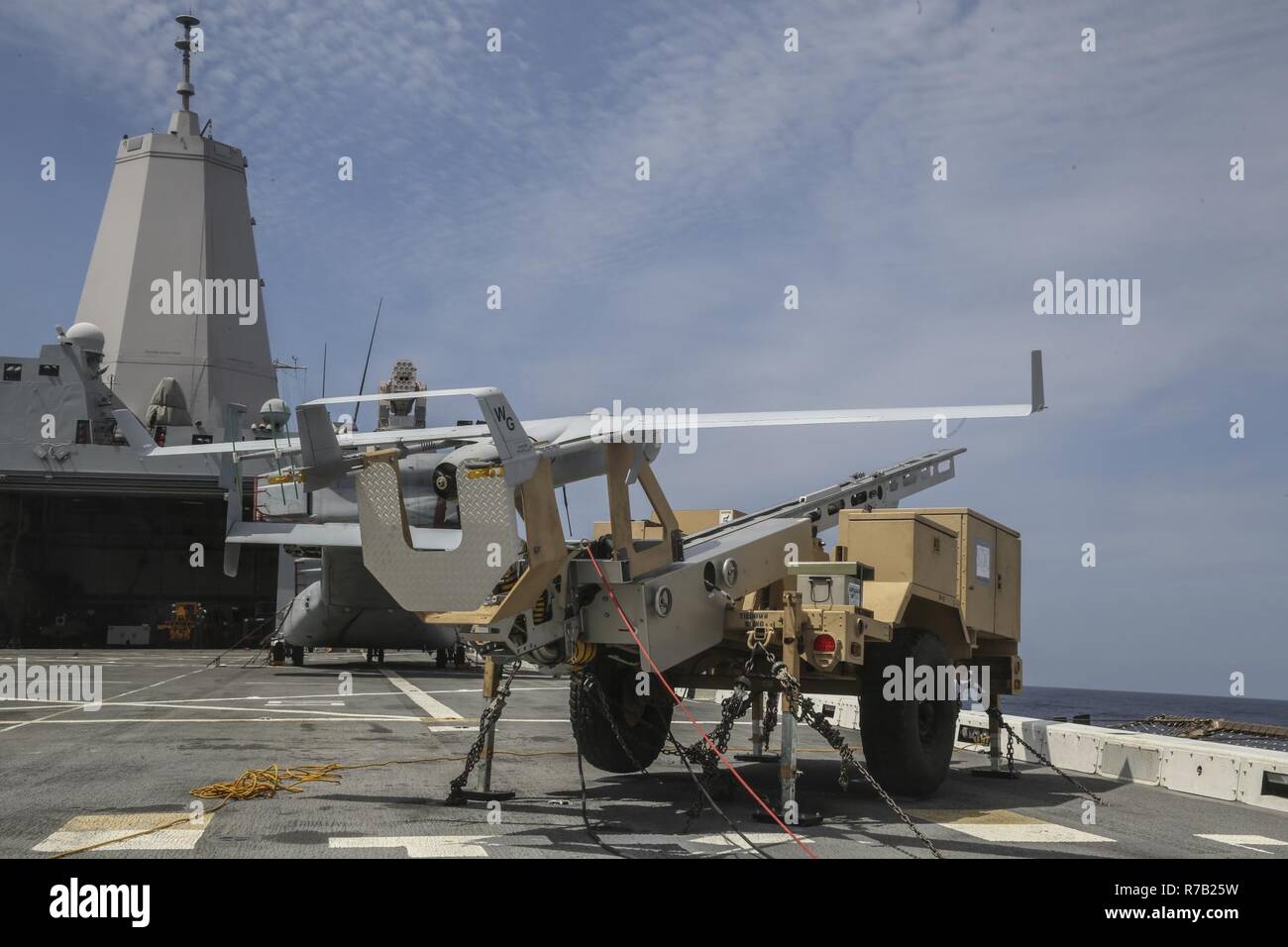 PACIFIC OCEAN, Calif., – A RQ-21A Blackjack intelligence surveillance ...