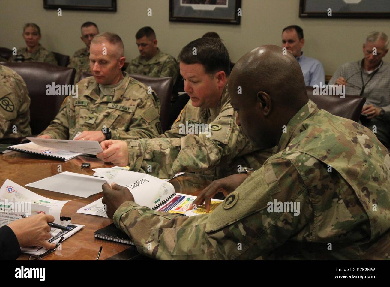 From left to right, Col. Sean J. Cannon, Support Operations officer in ...