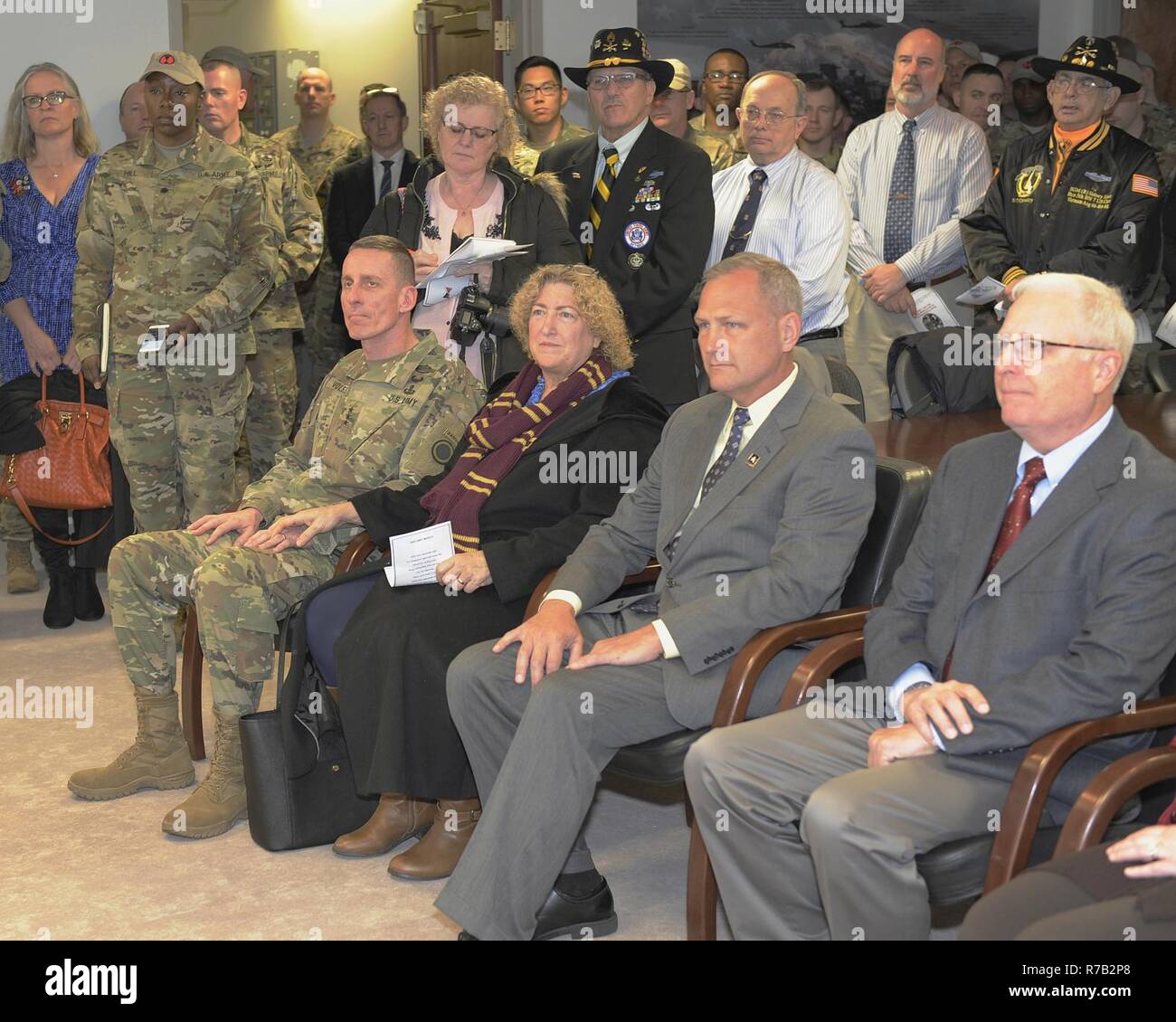 LTG and Mrs. Volesky the CG of I Corps (seated left) and LTG Moore's ...