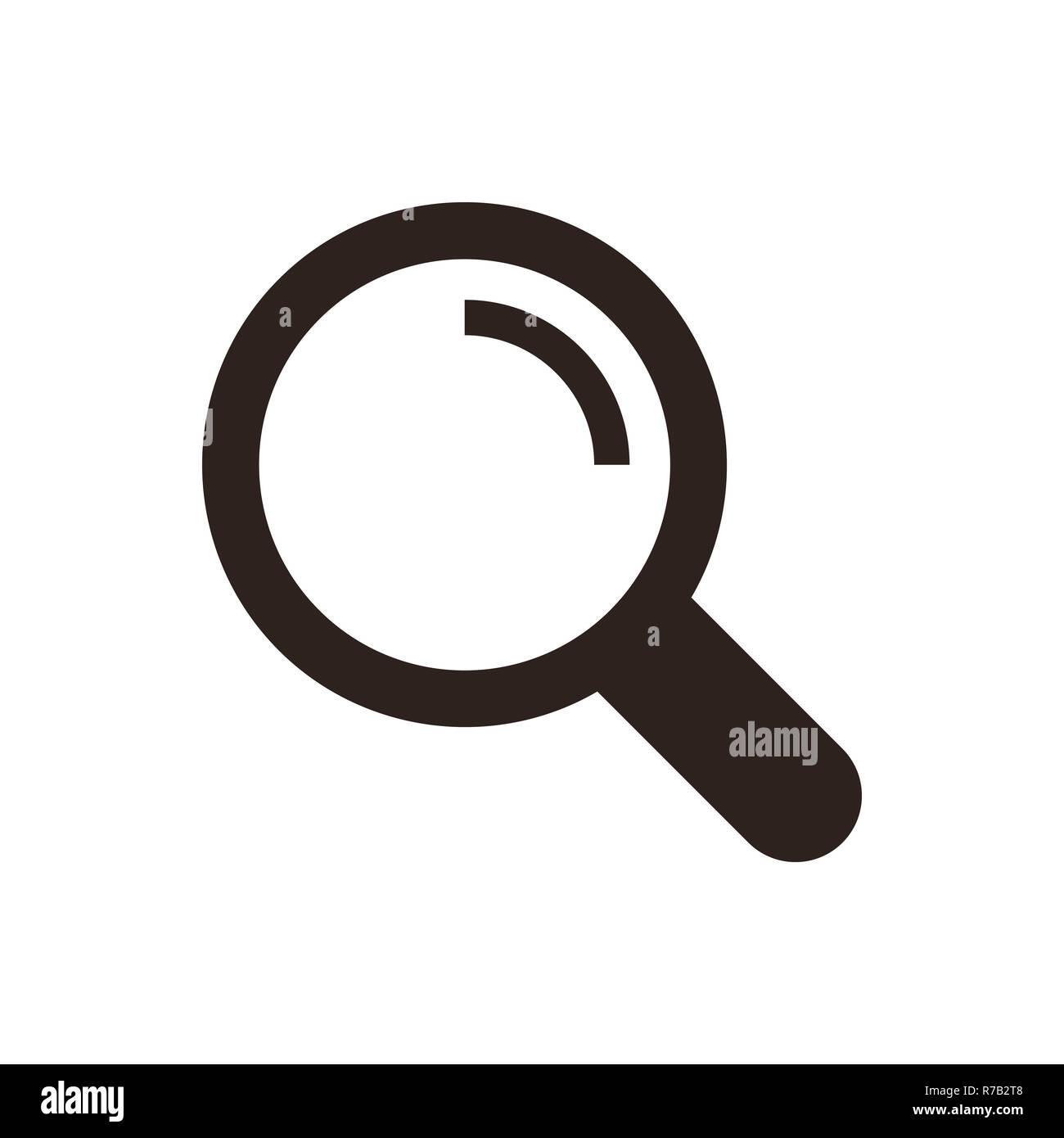 Magnifying glass. Search icon isolated on white background Stock Photo ...