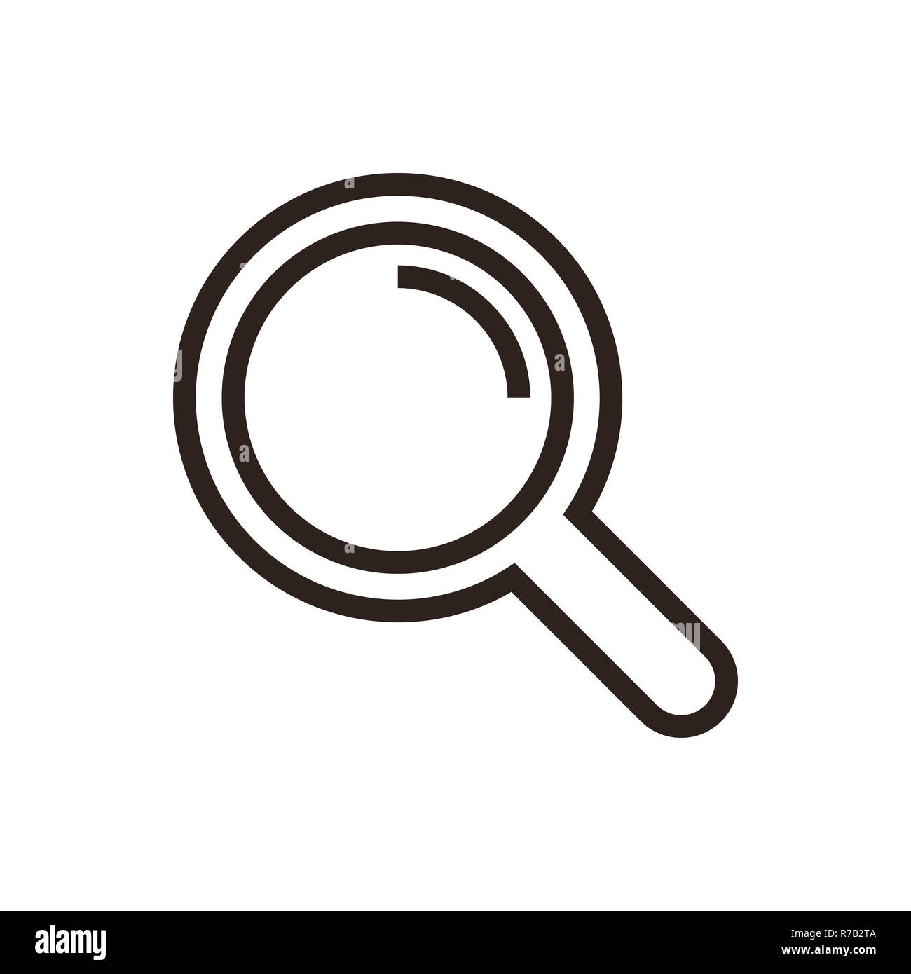 Magnifying glass. Search icon isolated on white background Stock Photo ...