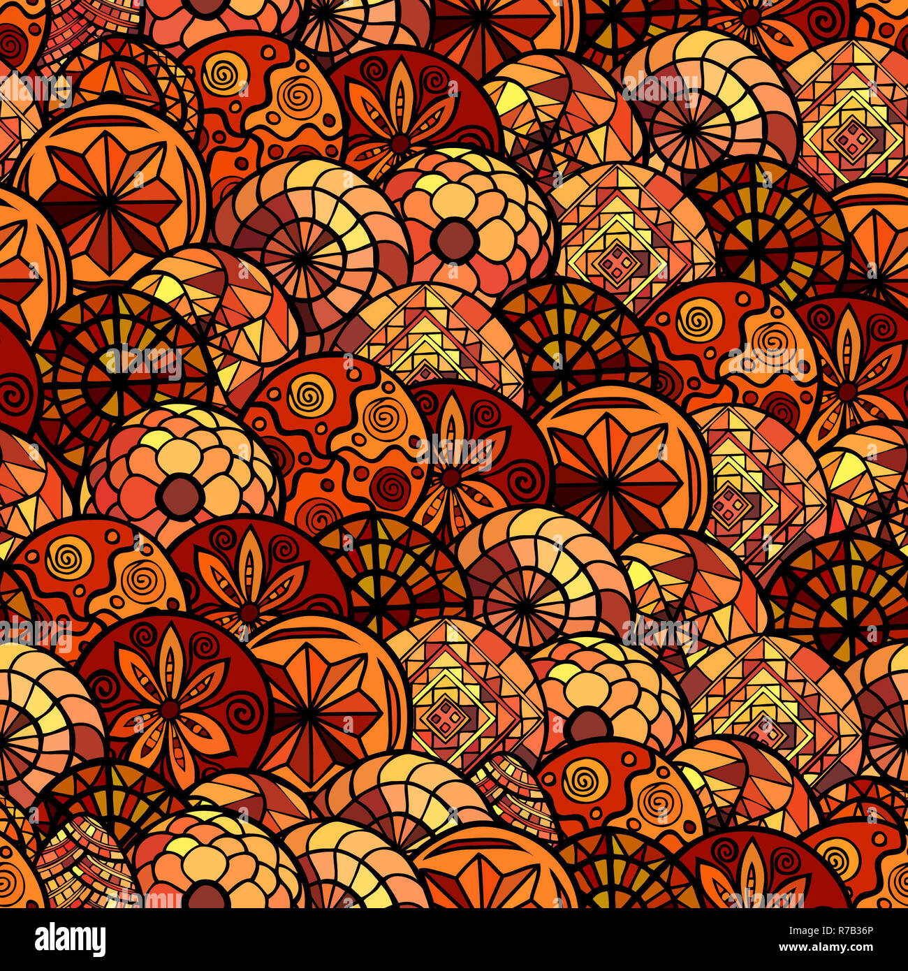 hand drawn ethnic background Stock Photo - Alamy