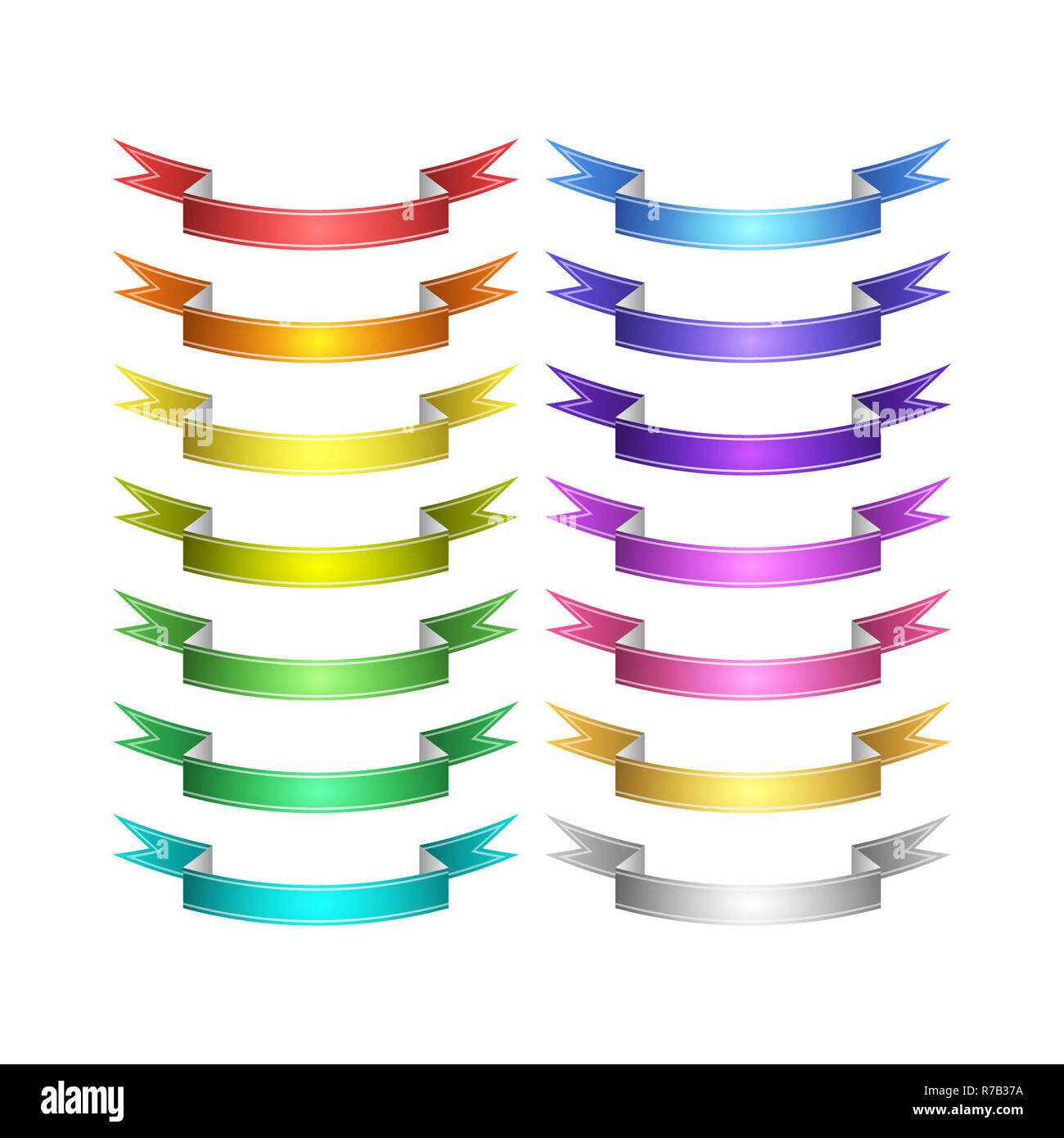 vector ribbons set Stock Photo - Alamy