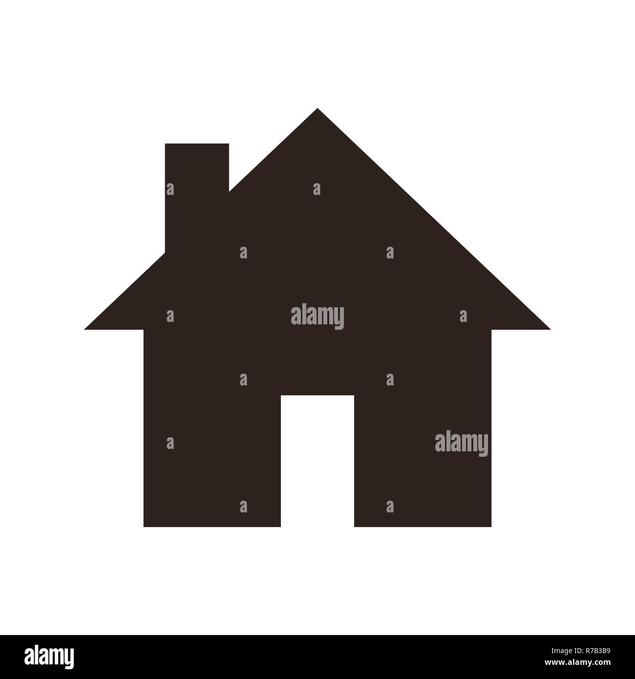 House icon. Home symbol isolated on white background Stock Photo - Alamy