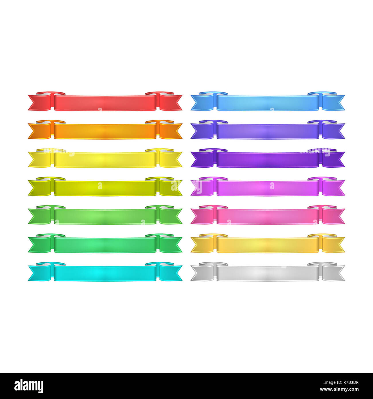 vector ribbons set Stock Photo - Alamy