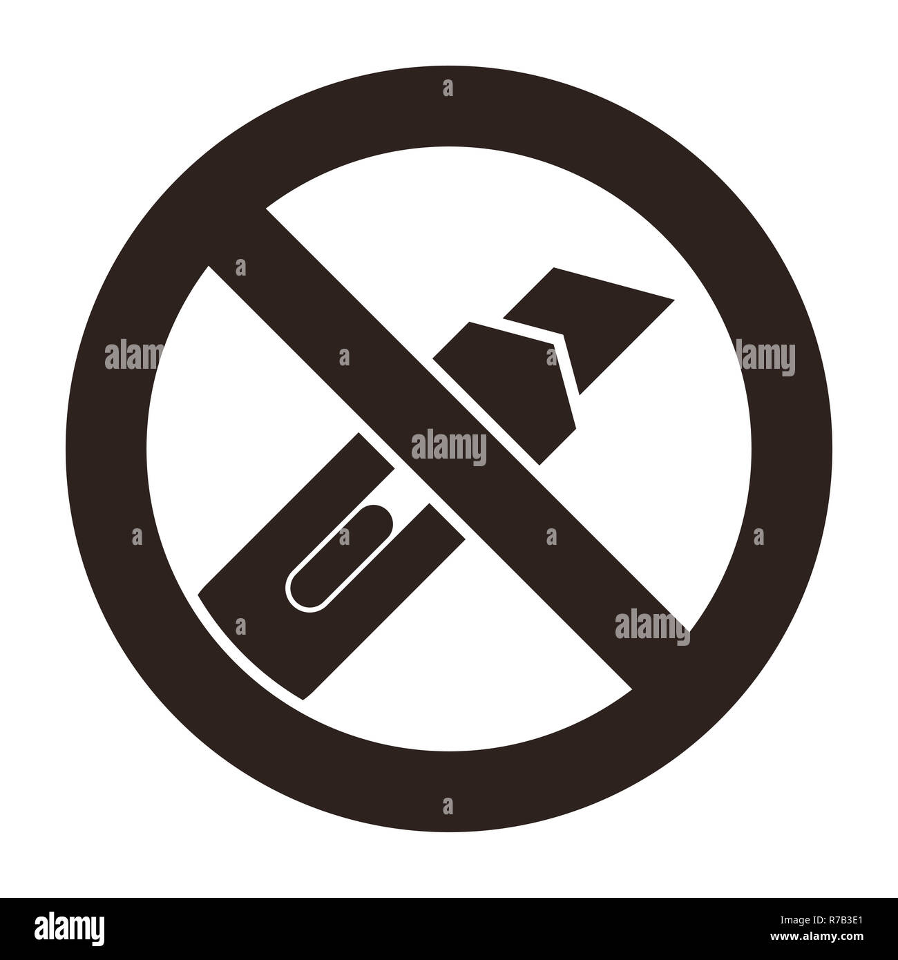 Knife Safety Symbol