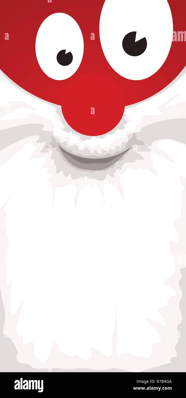 Modern funny santa claus in Stock Vector Images - Alamy