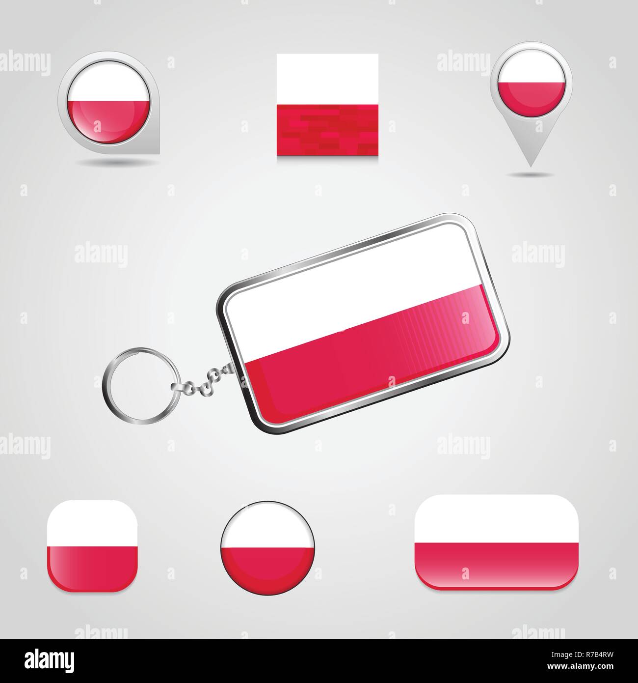 Poland map pin Stock Vector Images - Alamy