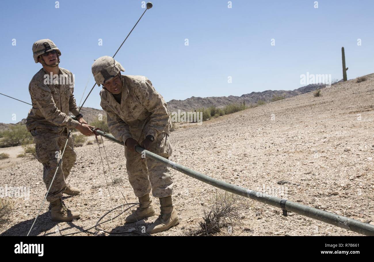 U.S. Marines with Headquarters and Services Company, 2nd Battalion, 6th ...