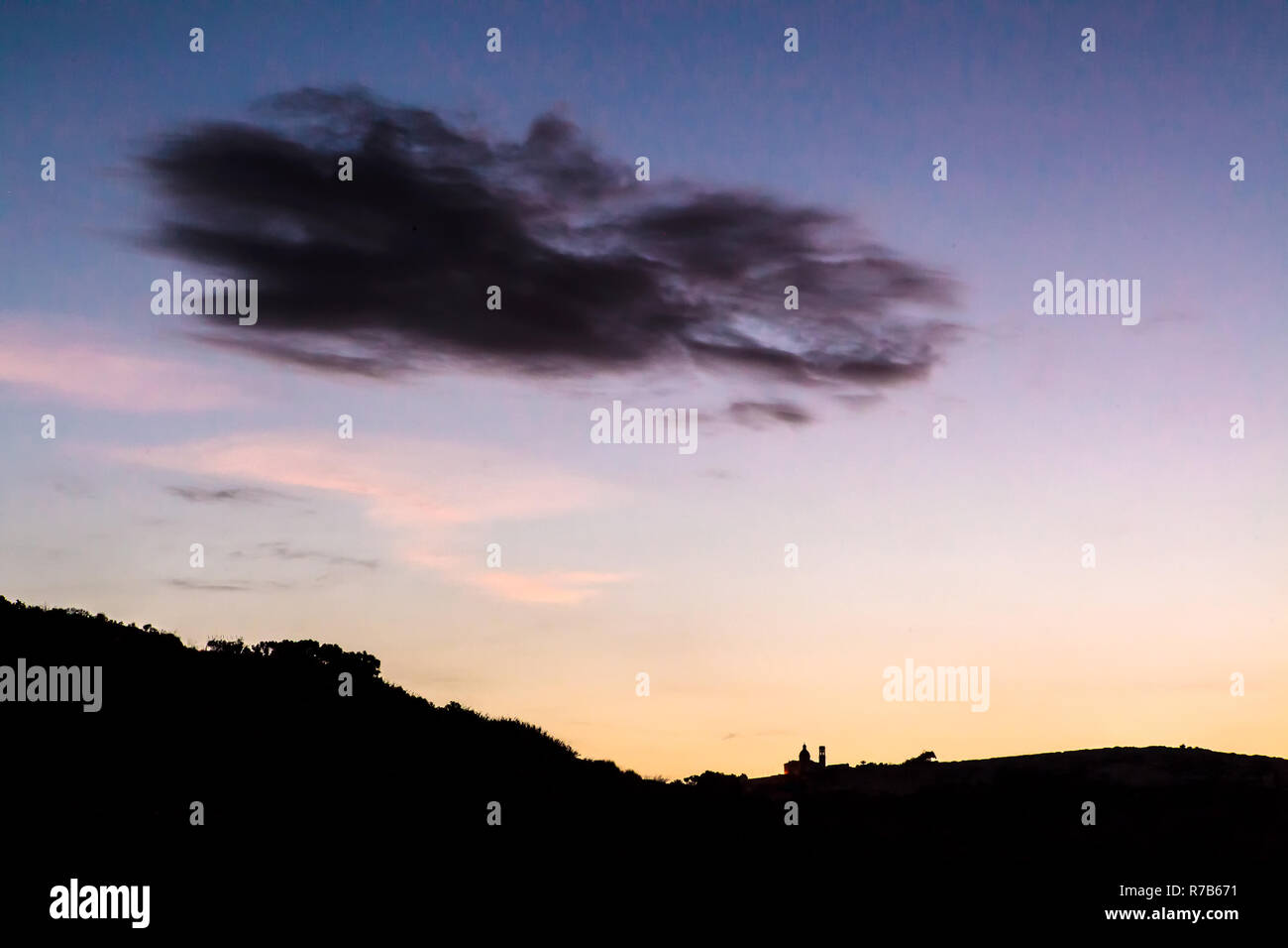 Sunrise over Mtahleb Stock Photo - Alamy