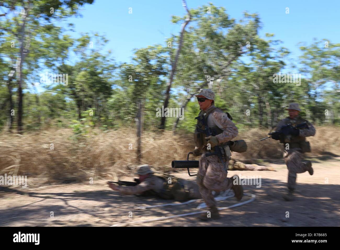 MOUNT BUNDEY TRAINING AREA, Australia -- U.S. Marine Lance Cpl. Cuong ...