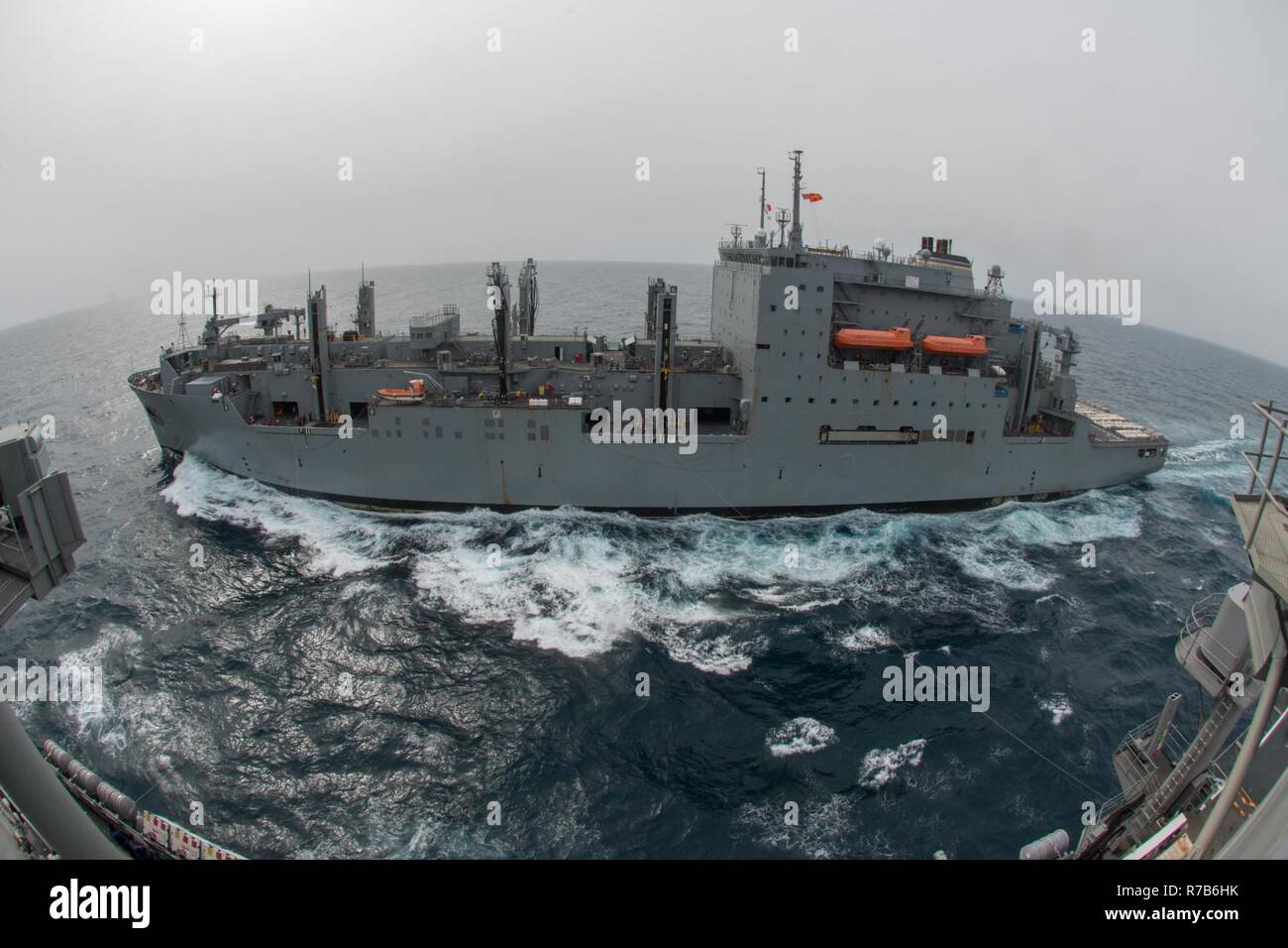 WATERS SOUTH OF JAPAN (May 9, 2017) Military Sealift Command dry cargo ...
