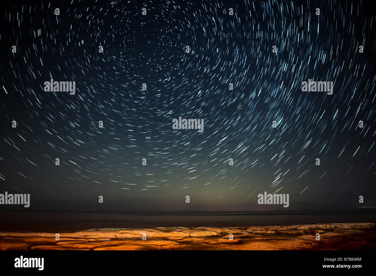 Polaris over Selmun Stock Photo - Alamy