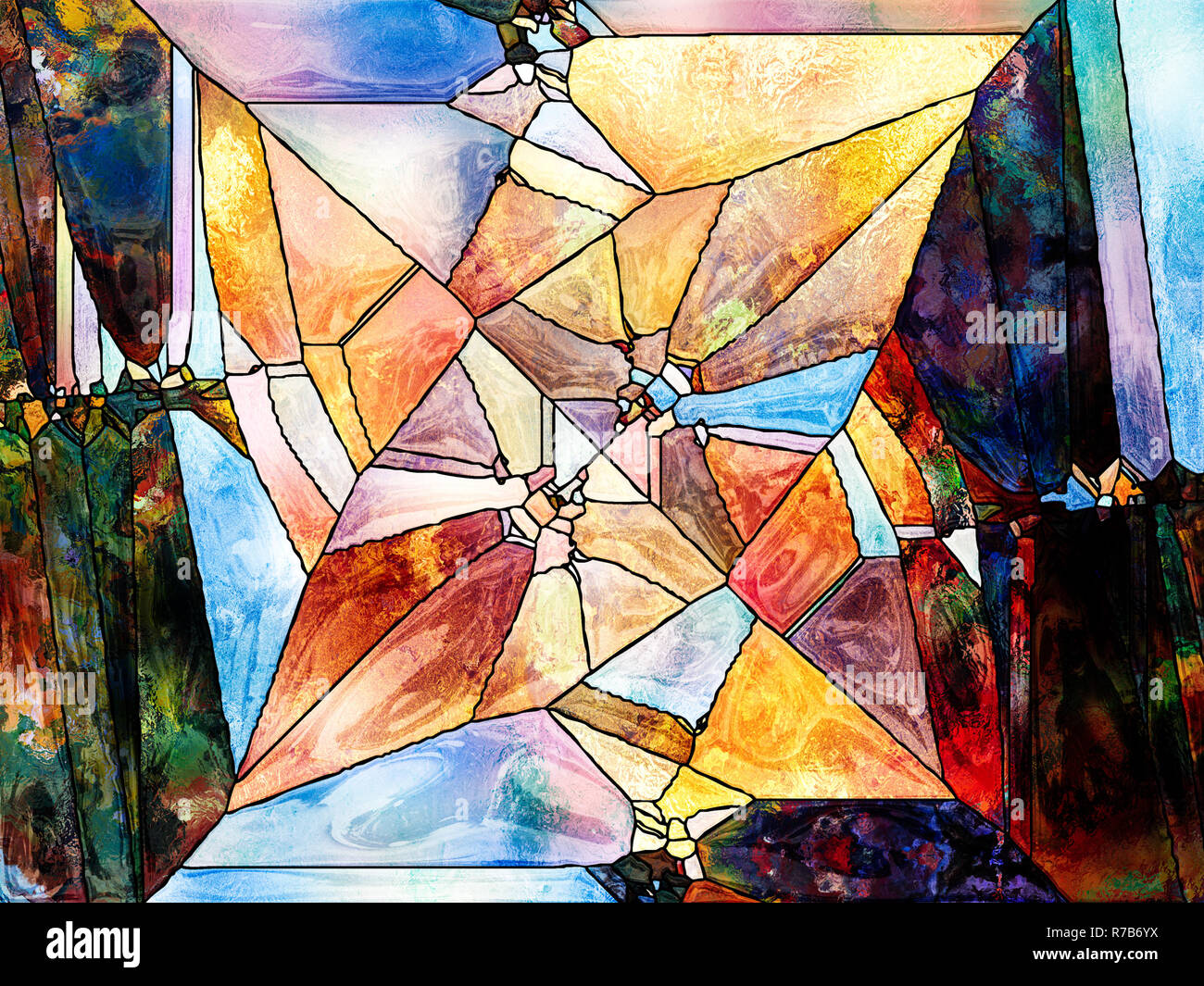 Progressive Shape Division Stock Photo - Alamy