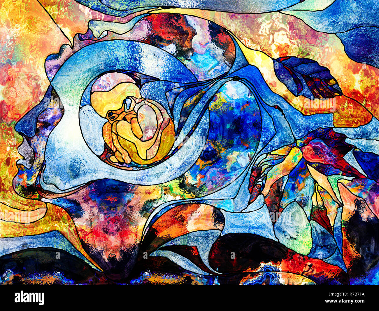 Advance of Color Division Stock Photo - Alamy