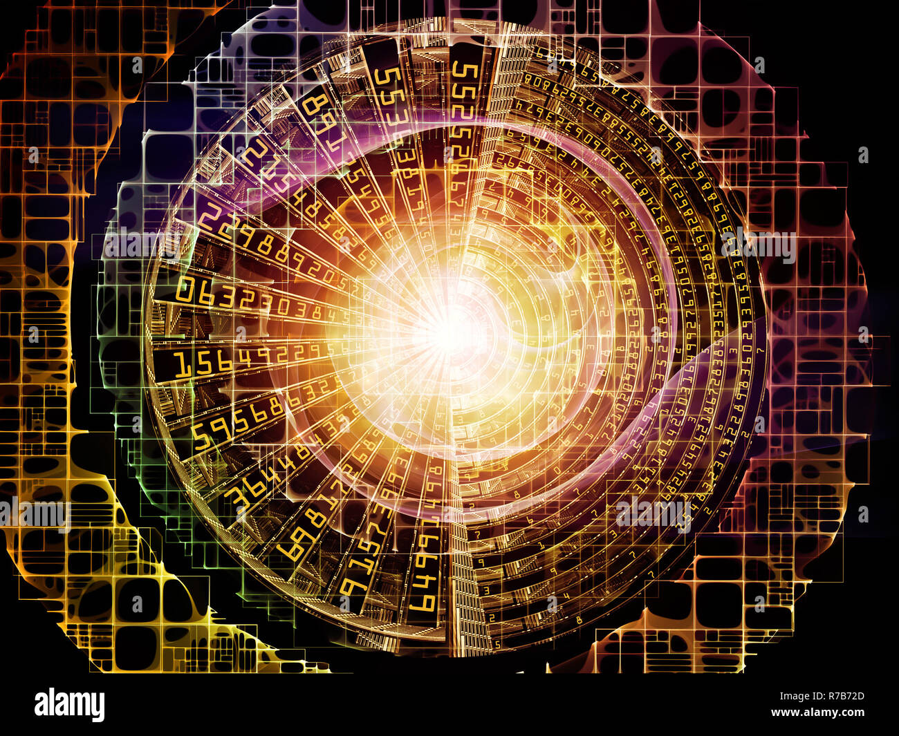 Reality of World of Numbers Stock Photo - Alamy