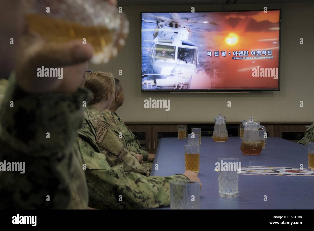 South Korean Navy Capt. Kim Kyung-Ryul, Commander of the ROKS Choi ...