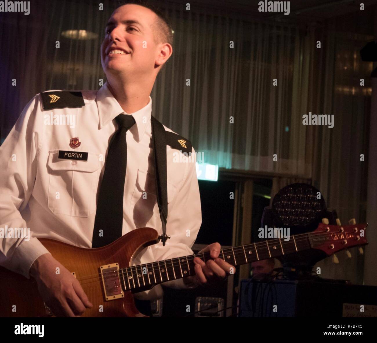 Sgt. Daniel Fortin, guitarist in the U.S. Army Europe Band and Chorus ...