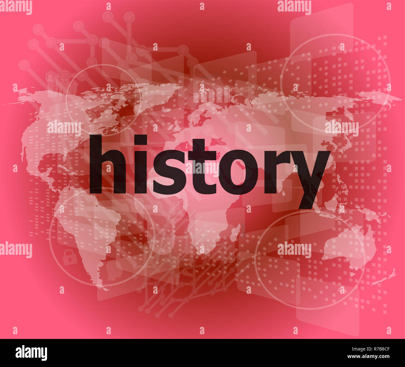 Time concept: history on digital background Stock Photo - Alamy