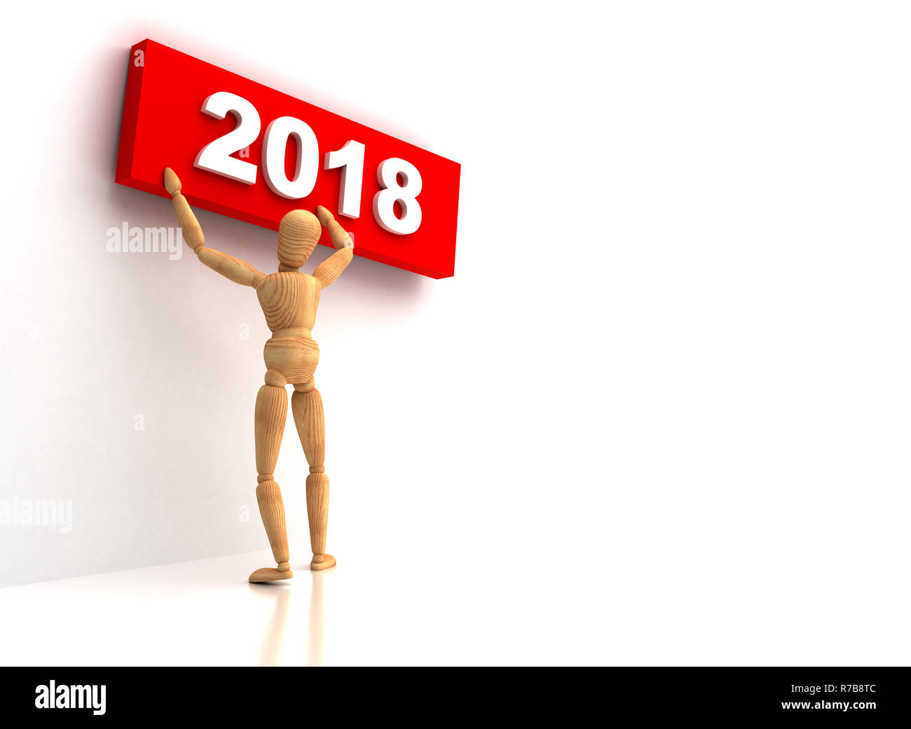 New Year 2018 sign Stock Photo - Alamy