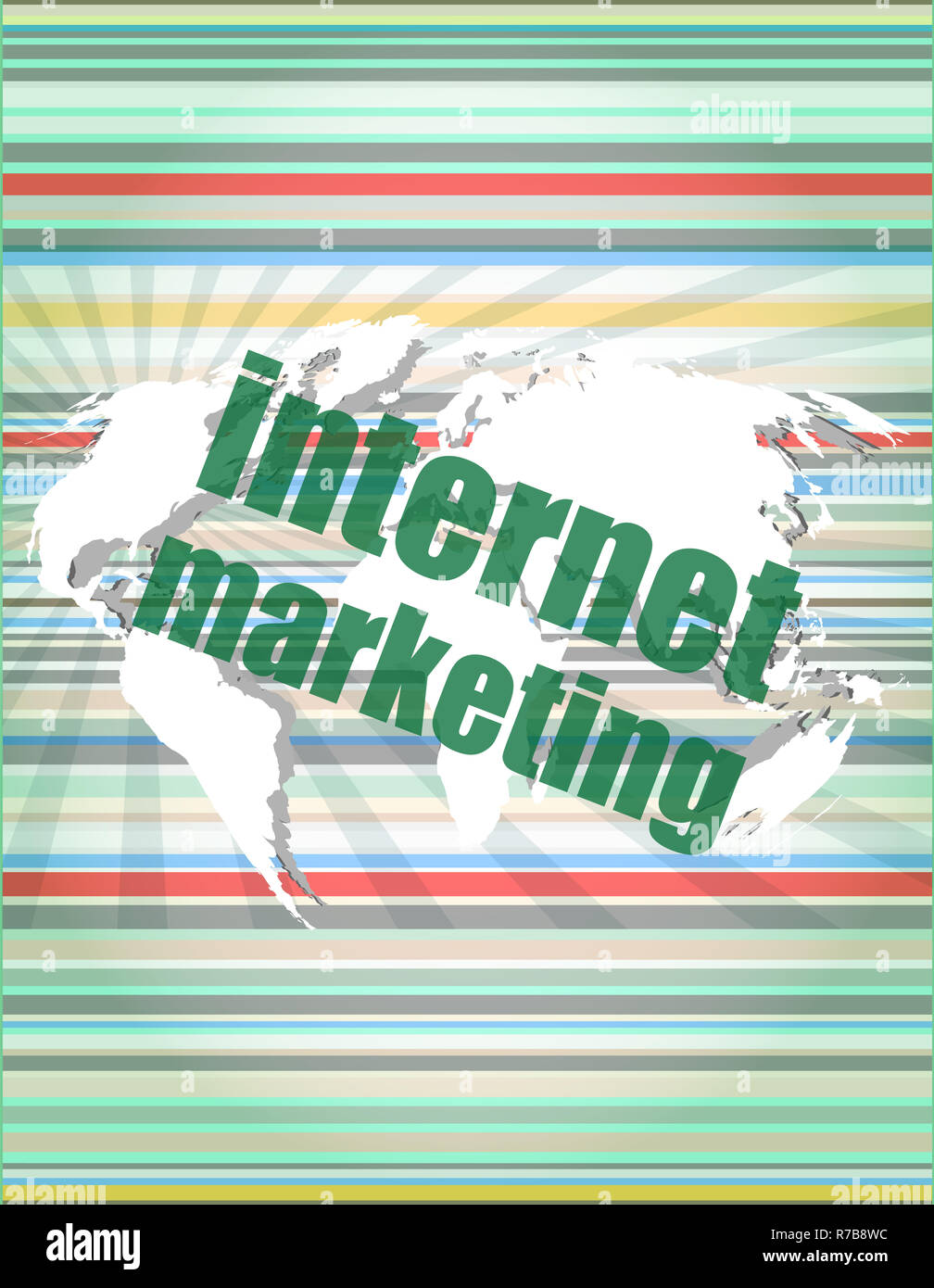 internet marketing - digital touch screen interface Stock Photo - Alamy