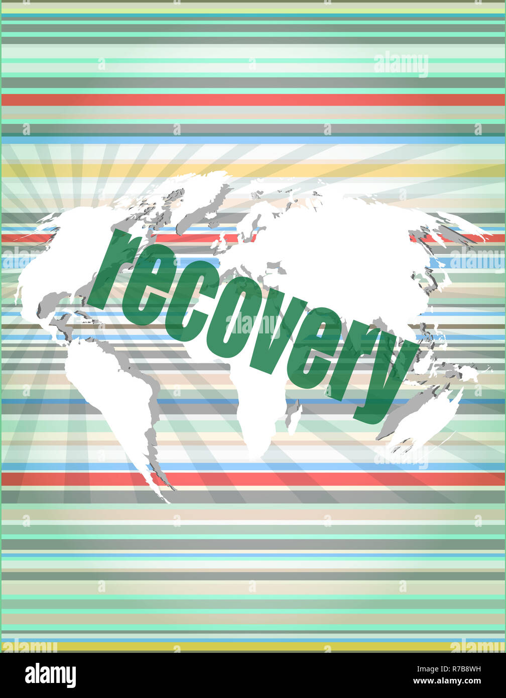 Information concept: word recovery on digital background Stock Photo ...