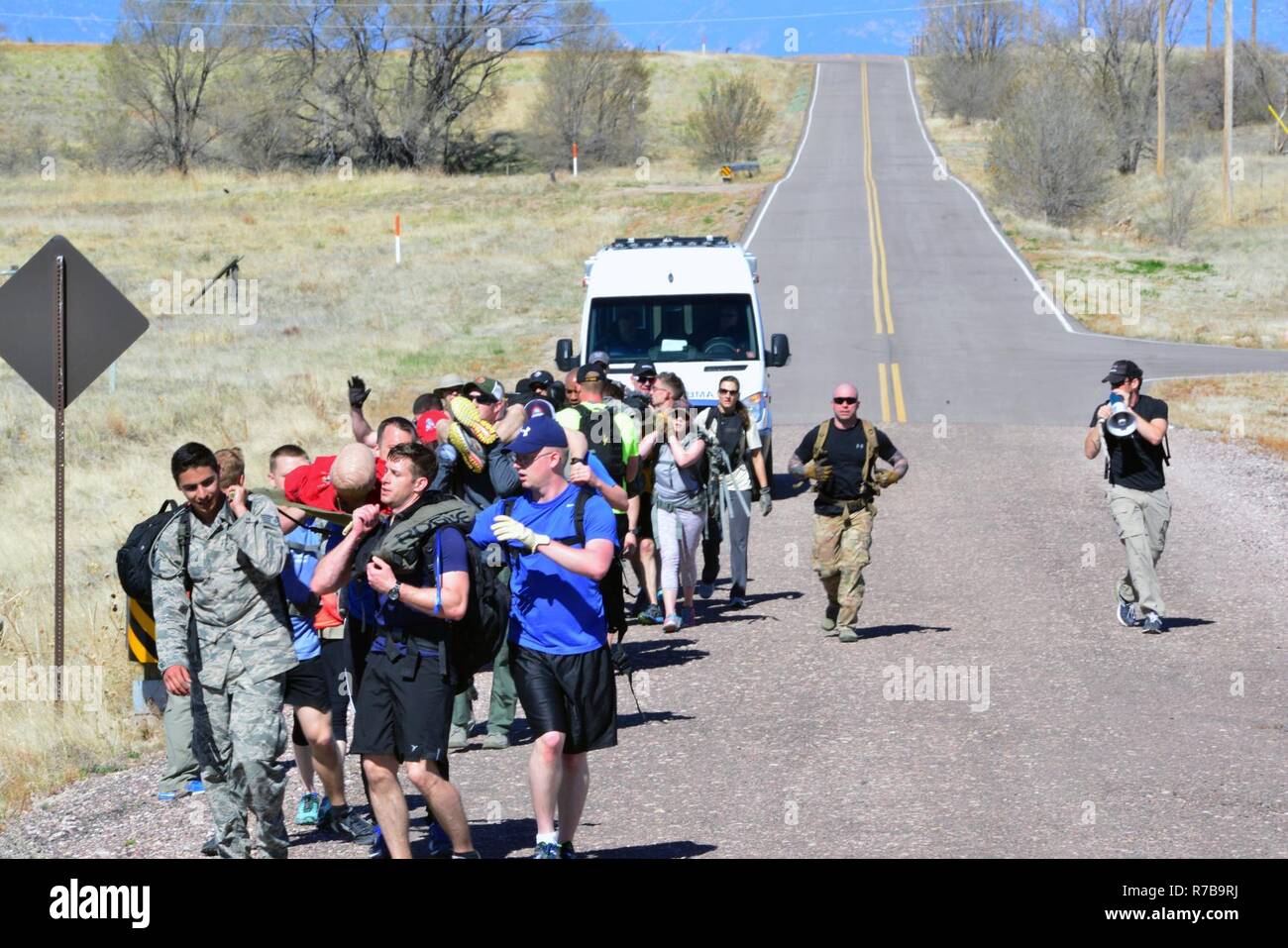 SCHRIEVER AIR FORCE BASE, Colo.-- Team Cohesion Challenge participants ...