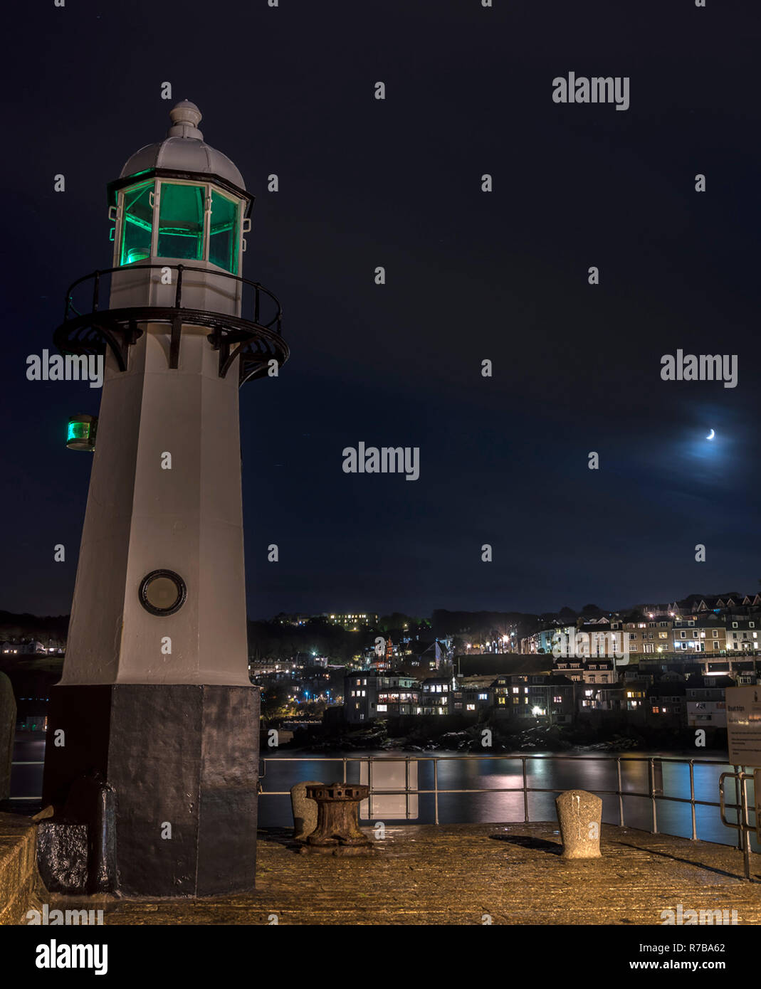 St ives lighthouse fishing boat hi-res stock photography and images - Alamy