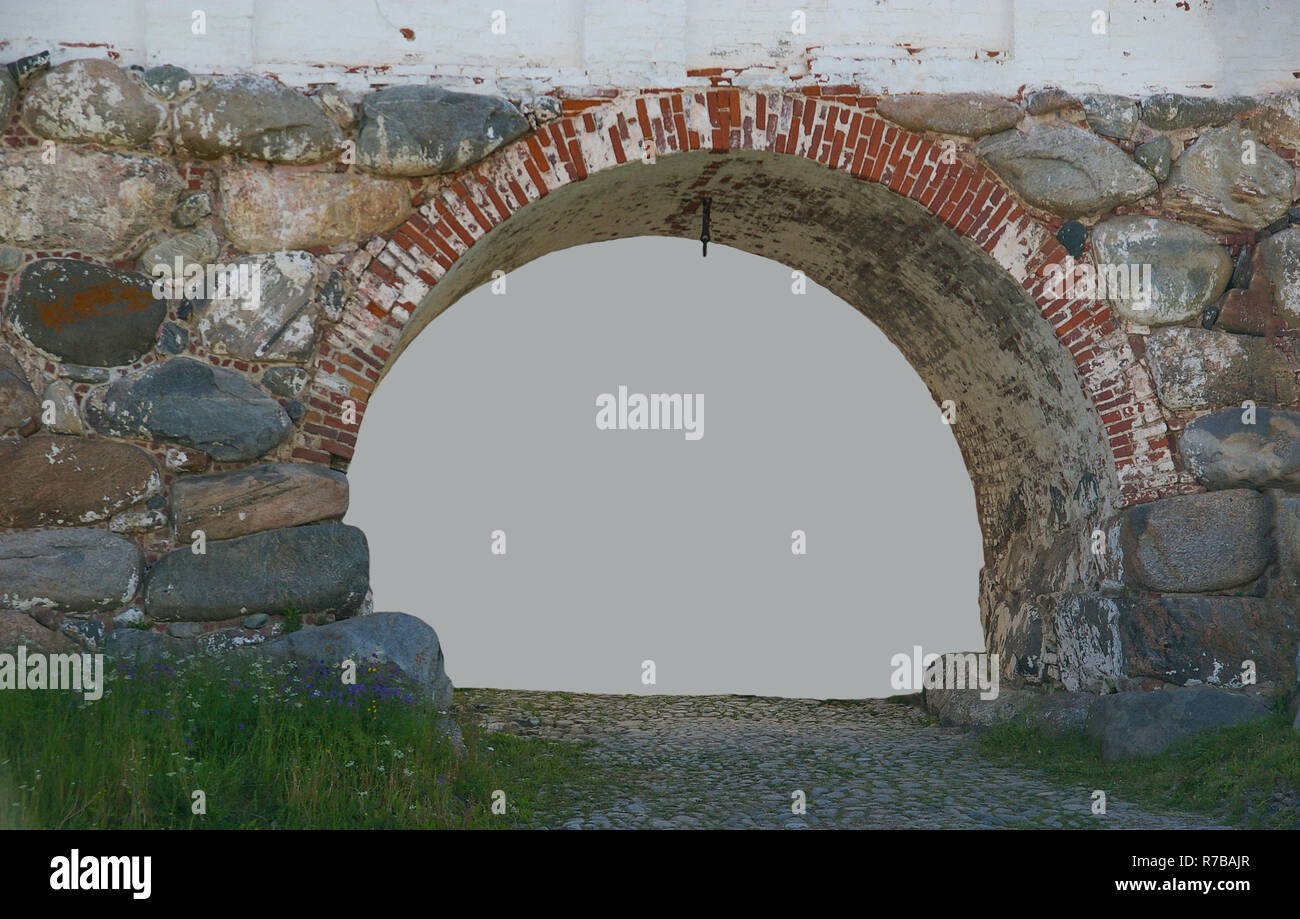 Ancient Architectural Arch of the European Monastery Stock Photo - Alamy