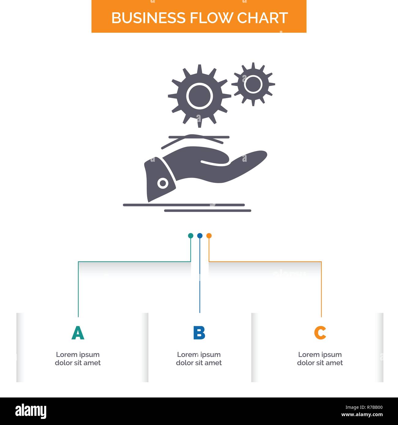 Hand drawing teamwork flow chart hi-res stock photography and images - Alamy